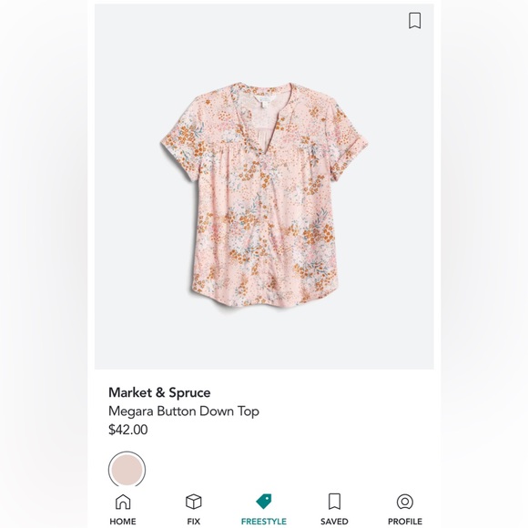 Market & Spruce | Tops | Market Spruce Light Pink Button Down Blouse ...